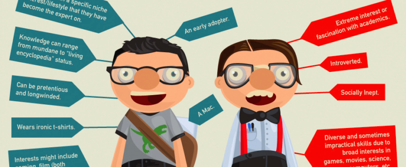 Infografik: Geeks vs. Nerds