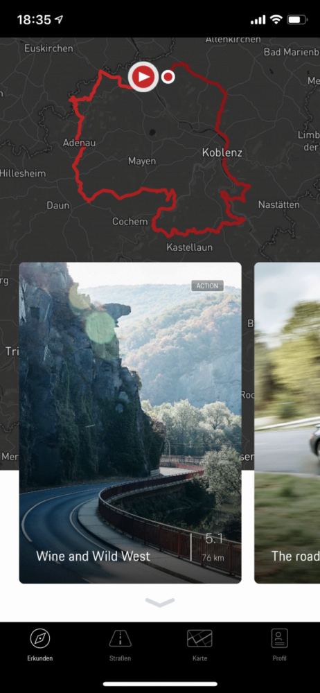 Roads App - Traumrouten zum selber abfahren
