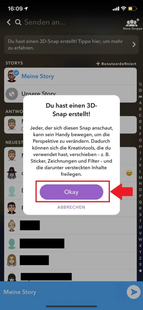 3D-Snaps erstellen: So verschickst du dreidimensionale Snapchat-Inhalte