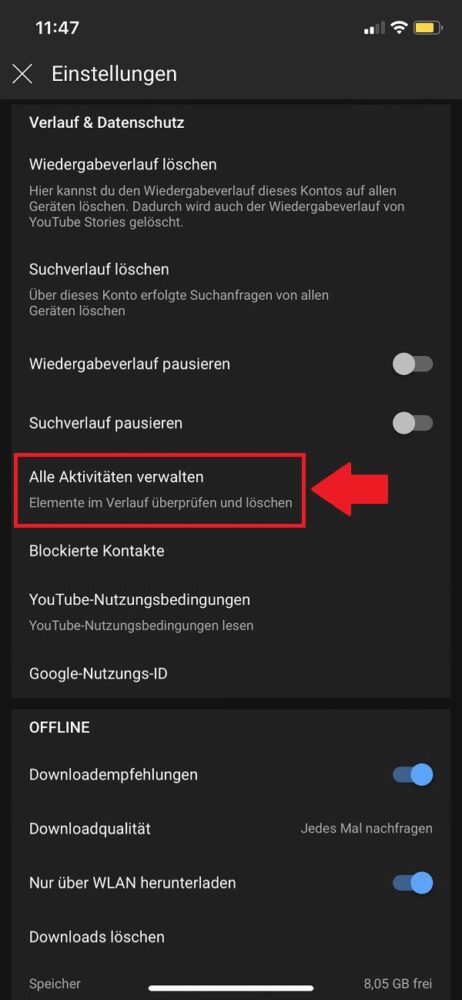 YouTube-Verlauf löschen und dauerhaft deaktivieren: So geht's