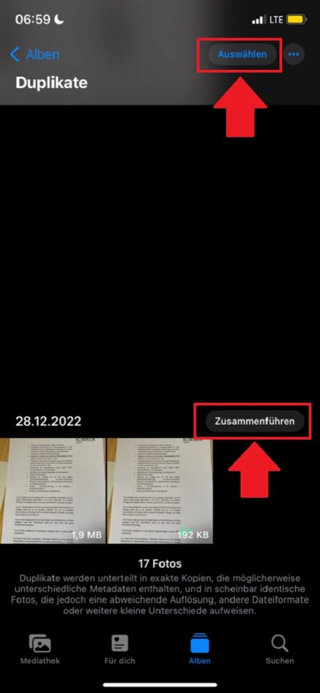 Duplikate iOS 16: So entfernst du doppelte Bilder auf dem iPhone